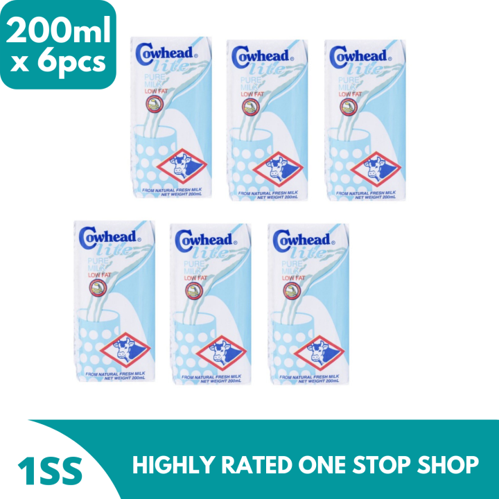 Cowhead Pure Lite Milk 200ml x 6pcs | Lazada PH