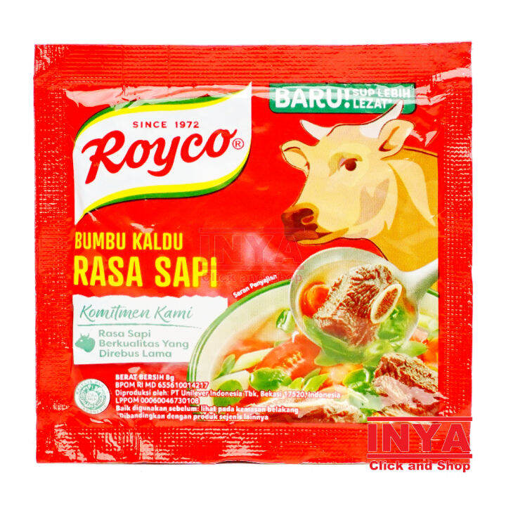 Royco Bumbu Kaldu Sapi Penyedap Rasa Kemasan Sachet 8gr - Beef ...