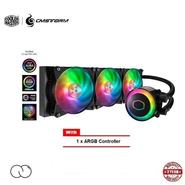 Cooler Master MasterLiquid ML360R ARGB Dual Chamber Pump CPU Liquid Cooler / Addressable RGB LED ...