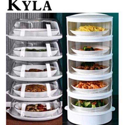 kylaong.ph 5 Layer Food Keeper Warm Keeper Food cover Transparent ...