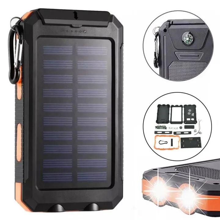Top Solar Waterproof Case Kits Dual USB Solar Battery Charger External ...