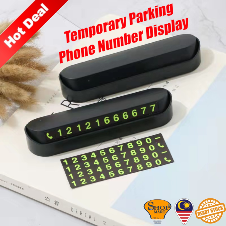 Car Emergency Parking Double Parked Phone Number Display 1set With Four ...