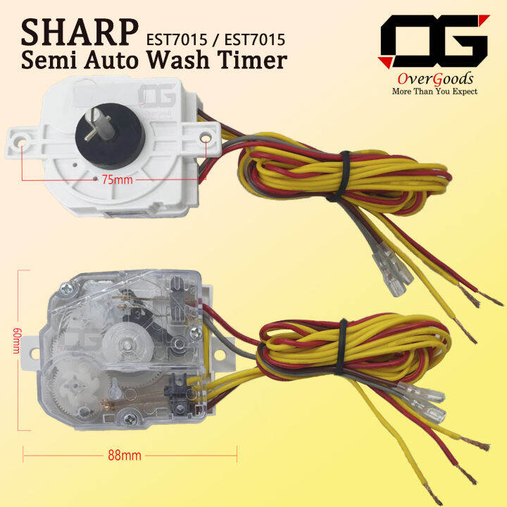 ORIGINAL SHARP EST7015 EST 7015 WASH TIMER SEMI AUTO DXT15SF-G WASHING ...