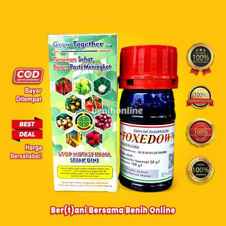 INSEKTISIDA TOXEDOWN 150 EC 100 ML Delta Chemica pengendali hama ulat | Lazada Indonesia