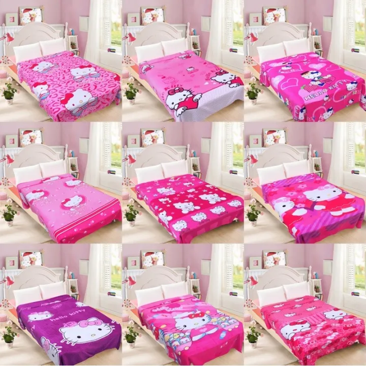 DH Hello Kitty Design Microfiber blanket/Kumot size:150x200cm | Lazada PH