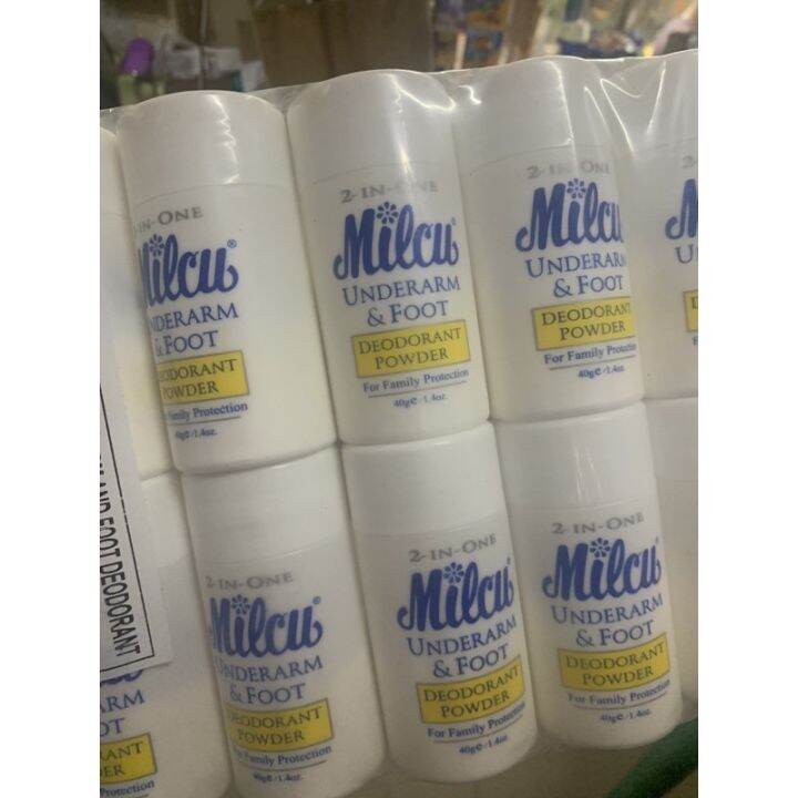 MILCU UNDERARM AND FOOT DEODORANT POWDER 40g | Lazada PH