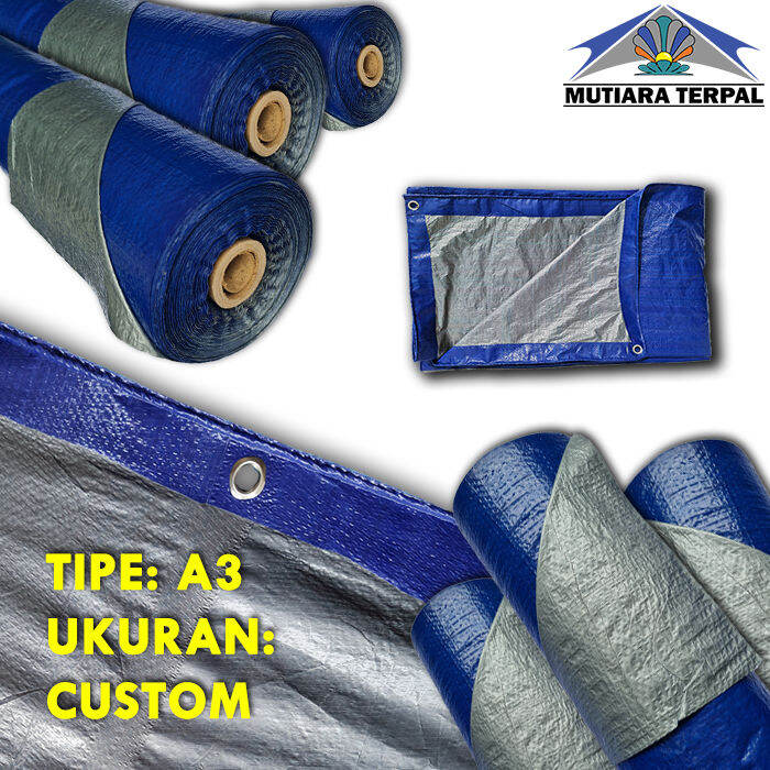 Terpal A3 Ukuran Custom Warna Biru Silver | Lazada Indonesia