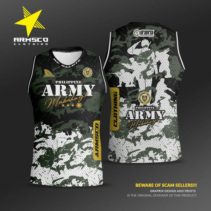 Army Jersey Full Sublimation - We Salute PH Army Mabuhay - Mens Clothing | Lazada PH