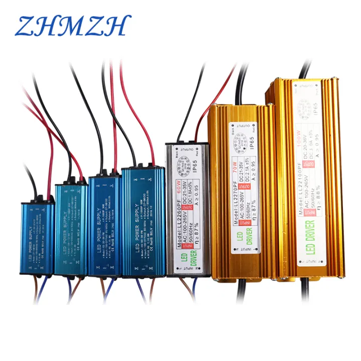50W 100W High Power Constant Current LED Driver Waterproof IP65 Power ...
