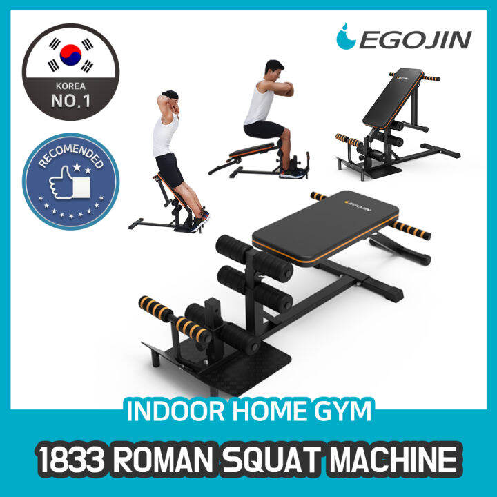 [EGOJIN] 1833 Roman Chair Squat Machine Bench for Core Abs Training ...