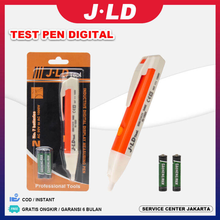 JLD Test Pen Digital Test Pen Deteksi Tegangan Listrik 90-1000v Alat ...