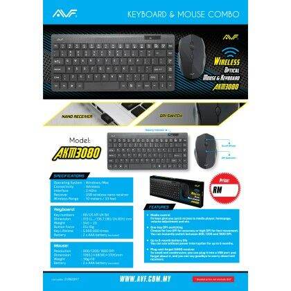 AVF AKM 3080 Keyboard | Lazada