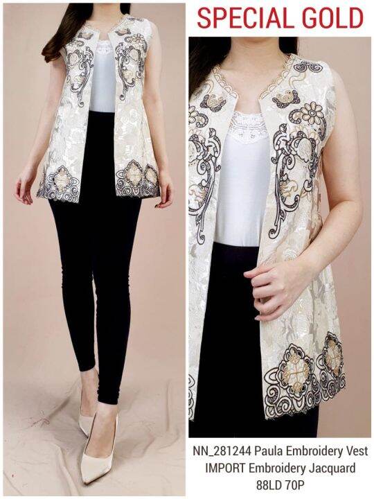 Rompi Paula Bordir | Rompi Kekinian Ootd | Rompi Wanita kekinian ...