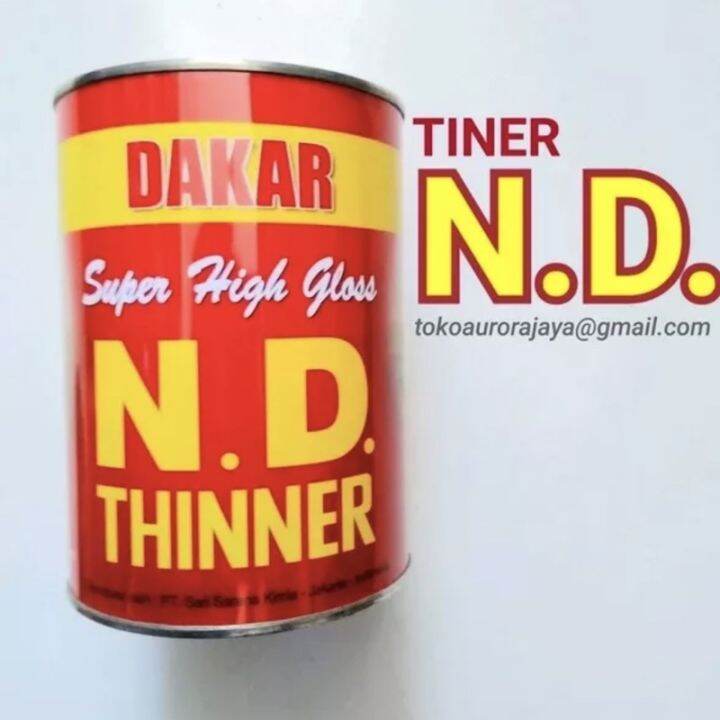 Thinner Dakar ND Super High Gloss 1L / Tinner Tiner N.D Kaleng Merah A Spesial Special Biasa ...
