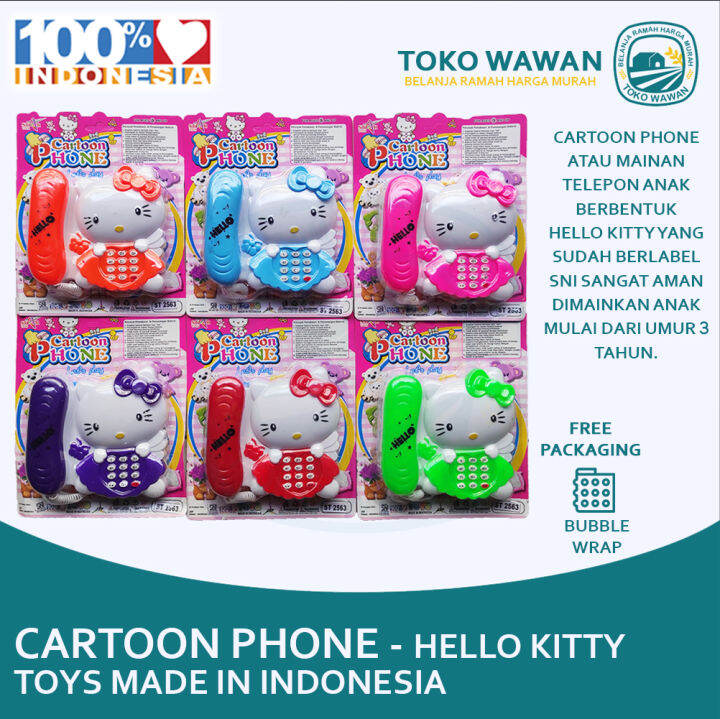 Mainan Anak Telepon Telpon Hello Kitty / Mainan Telepon-teleponan ...
