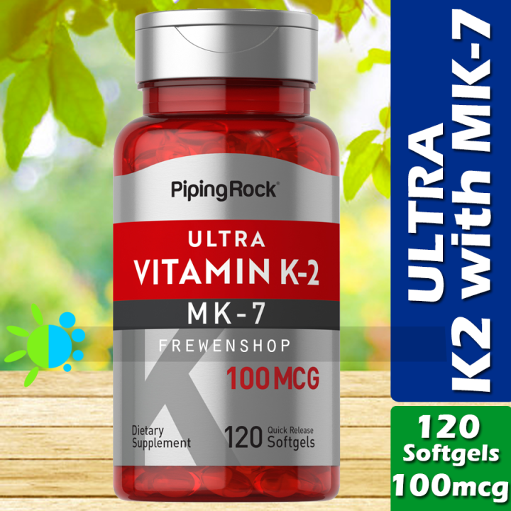 ULTRA VITAMIN K2 with MK-7 100mcg x 120 Softgels Vit K-2 with MK 7 MK7 ...