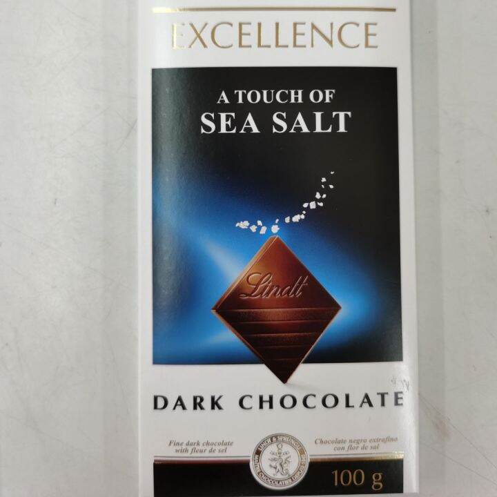 Lindt Excellence Dark Sea Salt 100g | Lazada