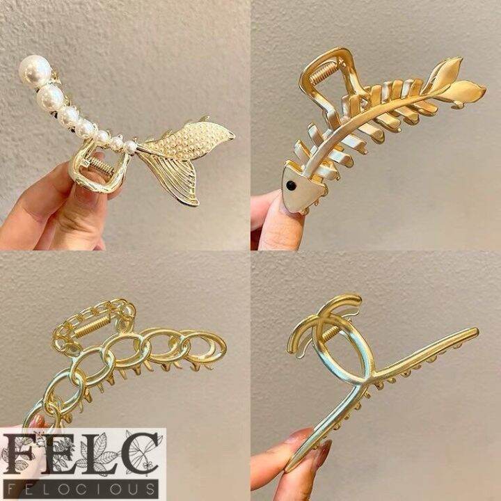 FELC.01 กิ๊ฟหนีบผมสไลต์เกาหลี เครื่องประดับตกแต่งผม กิ๊ฟหนีบผมแฟชั่น ...