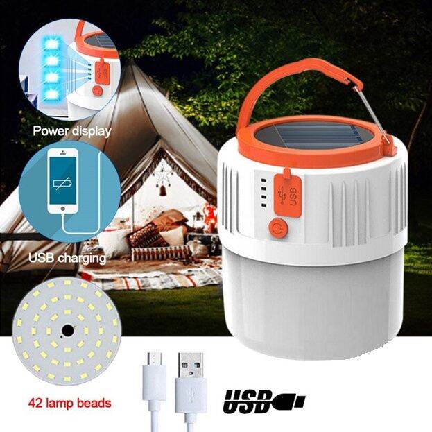 Solar Emergency Charging Lamp with Power Bank Function Solar Powerbank Usb | Lazada PH