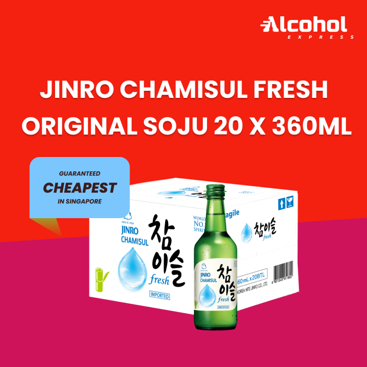Jinro Chamisul Fresh Original Soju 20 x 360ml | Lazada Singapore