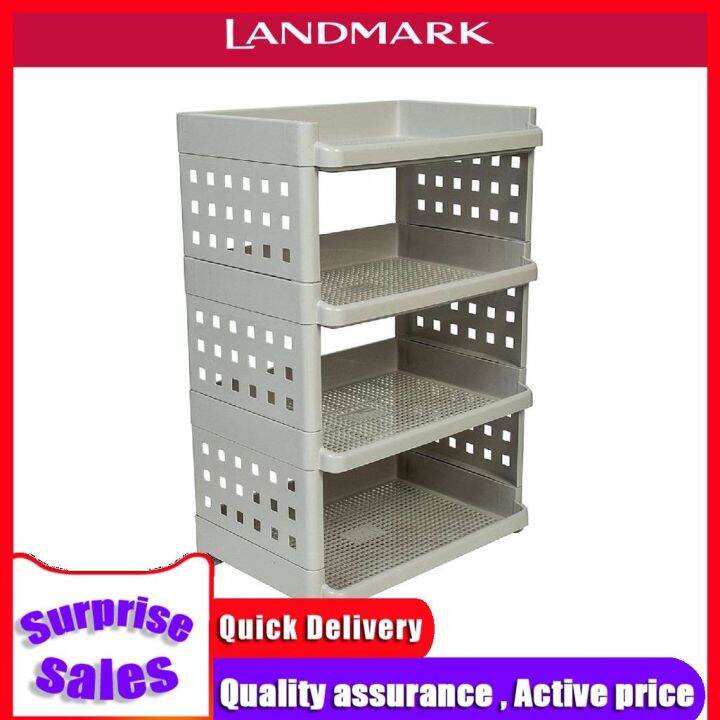 Landmark Megabox Utility Rack 4 Layer Lt.Gray | Lazada PH