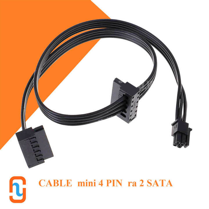 CÁP NGUỒN MINI 4 PIN RA 2 SATA - CABLE MINI 4 PIN RA 2 SATA | Lazada.vn