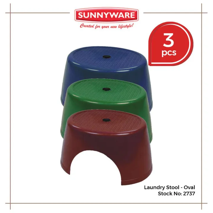 3pcs set Laundry Stool - oval Laundry Stool - oval [ Sunnyware 2737 ...