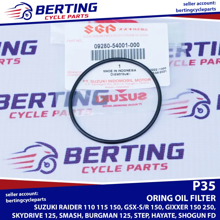 SGP COMMON ORING OIL FILTER Suzuki Genuine 09280-54001-000 | Lazada PH