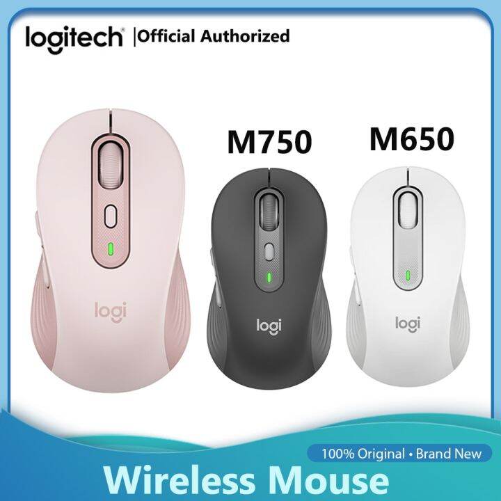 Logitech Signature M650 M650L wireless mouse M750 Wireless Bluetooth Office Mouse Support multi ...