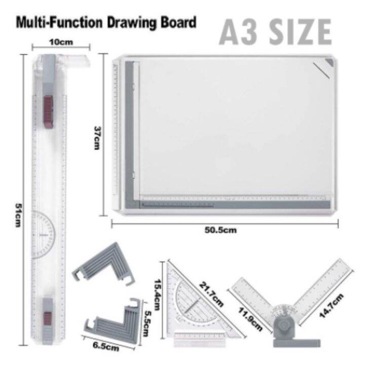 Japan COD Drawing Board A3 Drafting Tables with Parallel Motion Angle ...