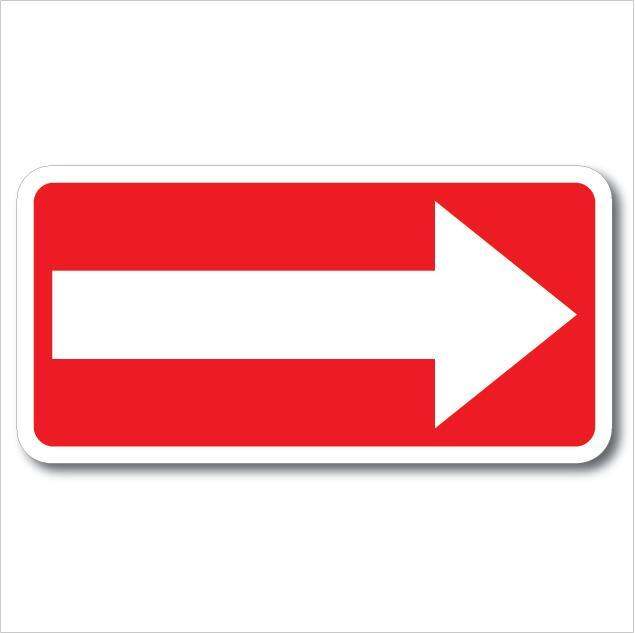 ARROW PVC SIGN STICKER 105X210MM | Lazada