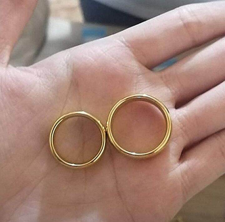 couples gold 24k ring premium class | Lazada PH