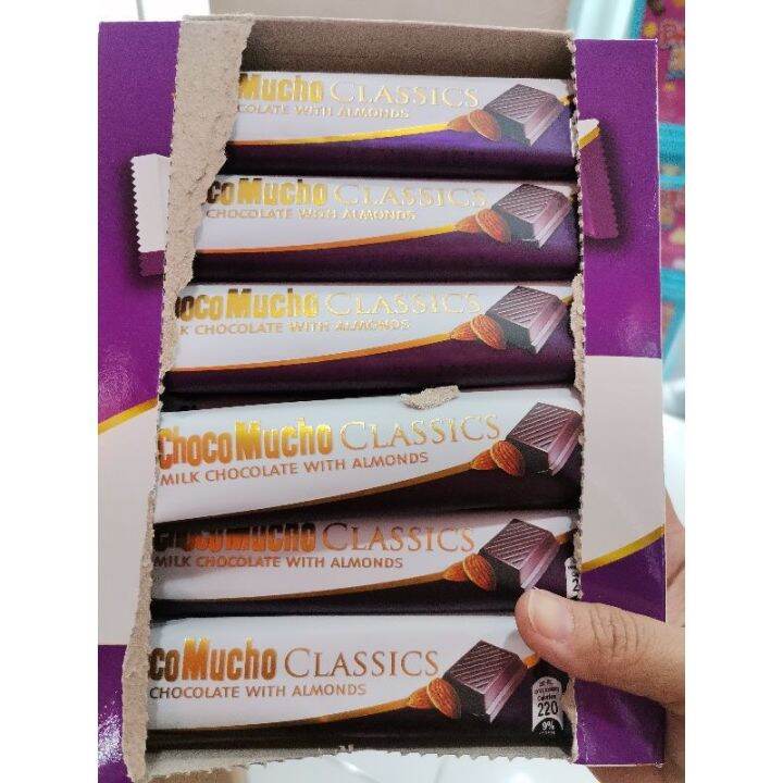 CHOCO MUCHO CLASSICS Milk Chocolate with Almonds 40G X 12 | Lazada PH
