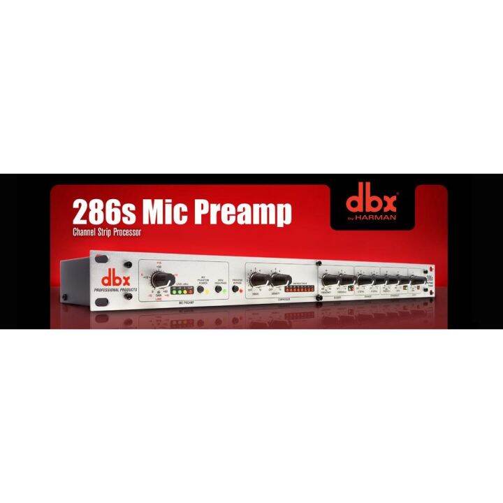 dbx 286S 1-channel Channel Strip with Compressor, Expander/Gate, De ...
