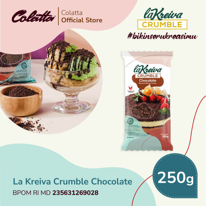 La Kreiva Crumble Chocolate 250 g | Lazada Indonesia