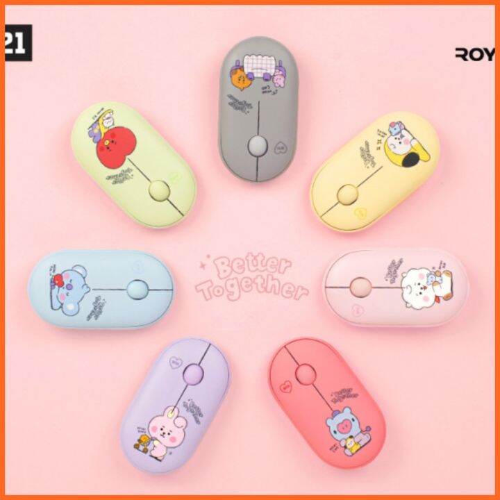 [ BTS BT21 ] Official LITTLE Buddy Baby Bluetooth Mouse 2.4Ghz Wireless ...