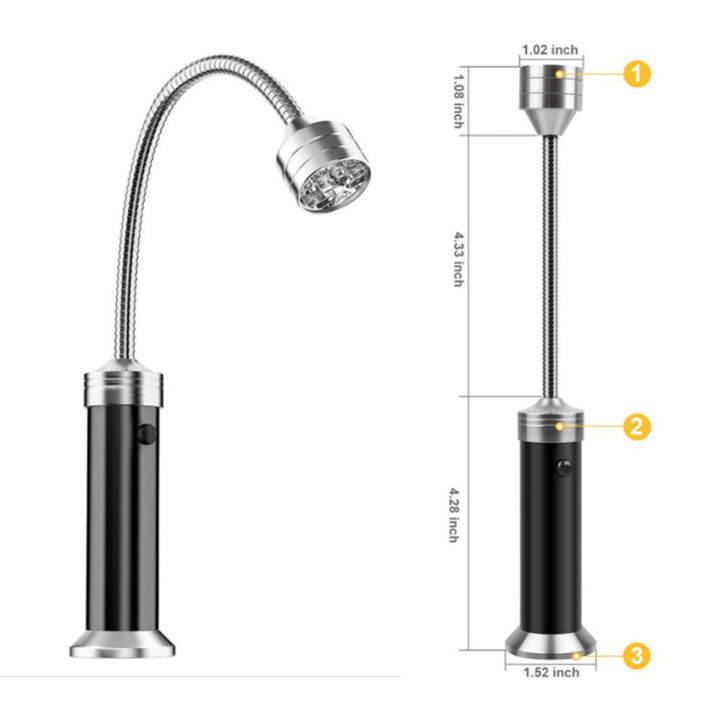 LED Bendable BBQ Grill Flashlight Super Bright Magnetic BBQ Base ...