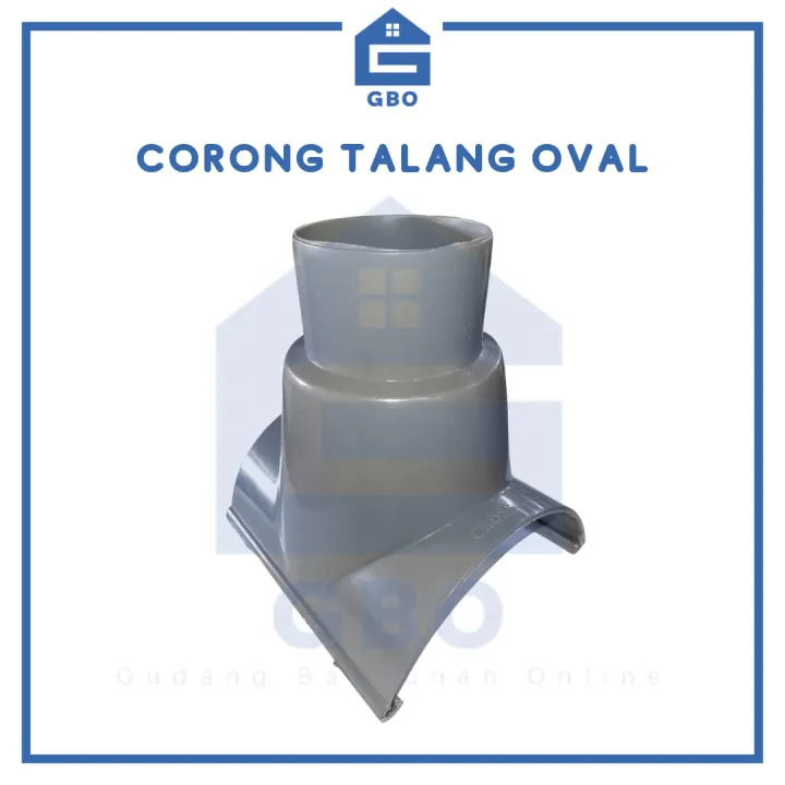 CORONG TALANG OVAL PLASTIK UKURAN 8" MERK CROSS / TALANG AIR OVAL ...