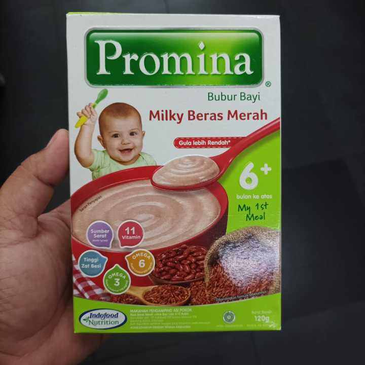Promina Bubur Bayi 6+ Beras Merah Box 120 gr | Lazada Indonesia