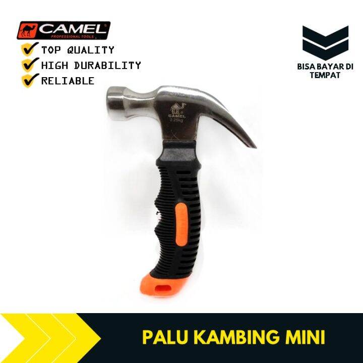 Palu Kambing Mini Besi Baja Asli Serbaguna Multifungsi Gagang Fiber ...