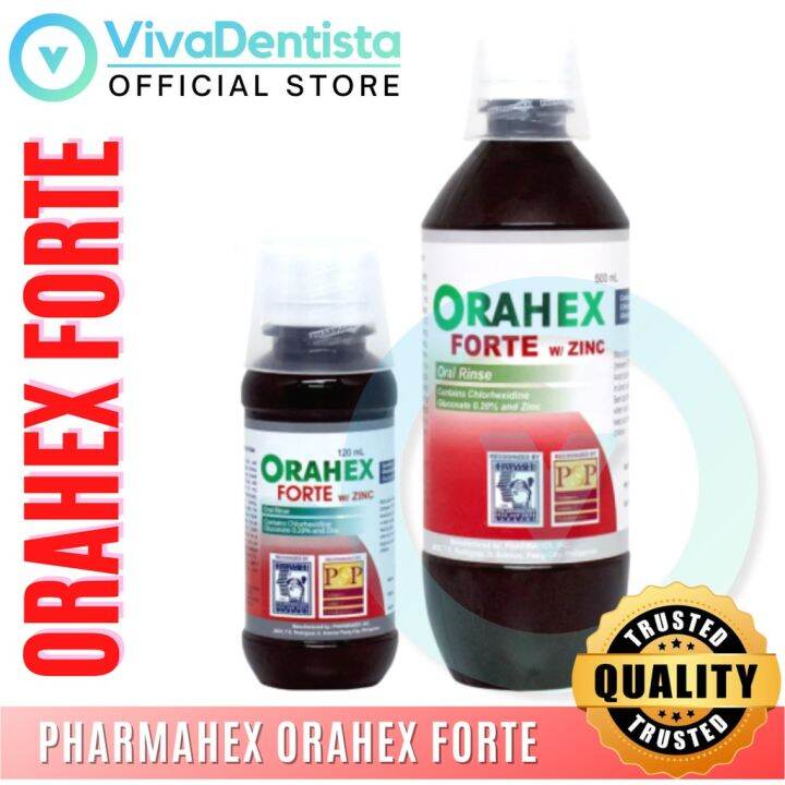 ☁Orahex Forte with Zinc Oral Rinse, with Chlorhexidine Gluconate, most ...