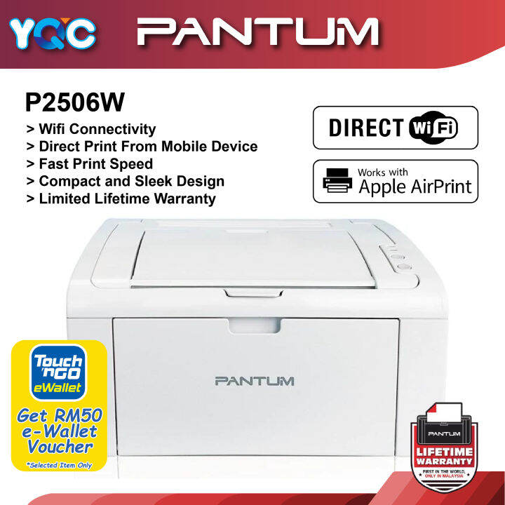 [Ready Stock] Pantum P2506W USB/ Direct WiFi Printer Mono Laser Printer ...