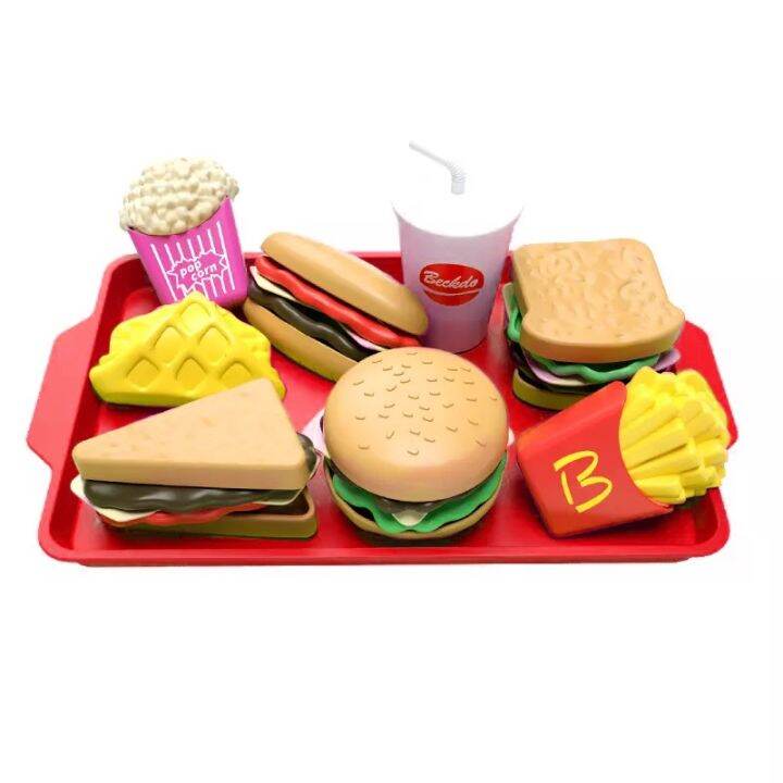 Kids Toys Mcdo Simulation Set Fast Food Play Pretend Play Set | Lazada PH