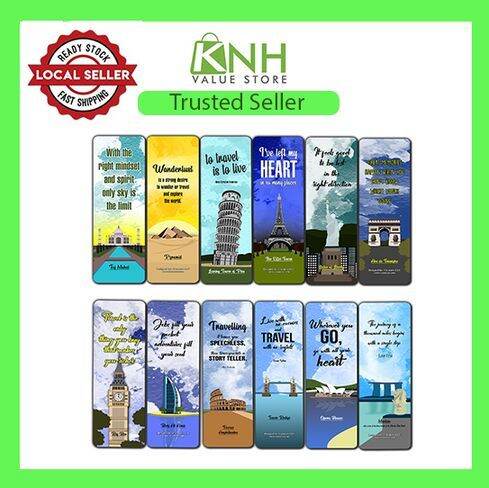 Famous Travel Places Bookmarks (6-Pack) | Lazada