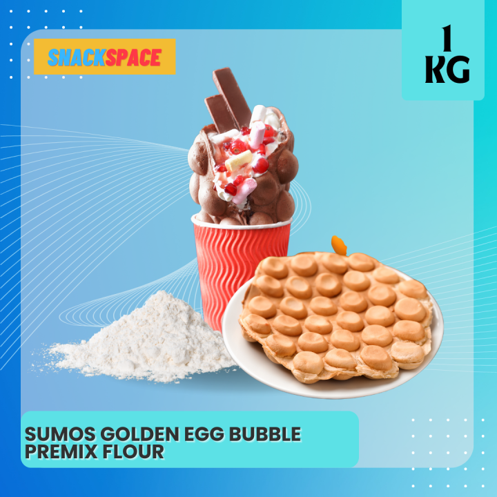 Sumo's Premixed Original Golden Egg Bubble Waffle Mix 1kg HALAL | Lazada