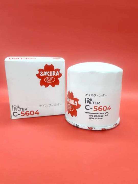 SAKURA OIL FILTER C-5604 for KOMATSU 6D95L, BT536/LF3415 | Lazada PH