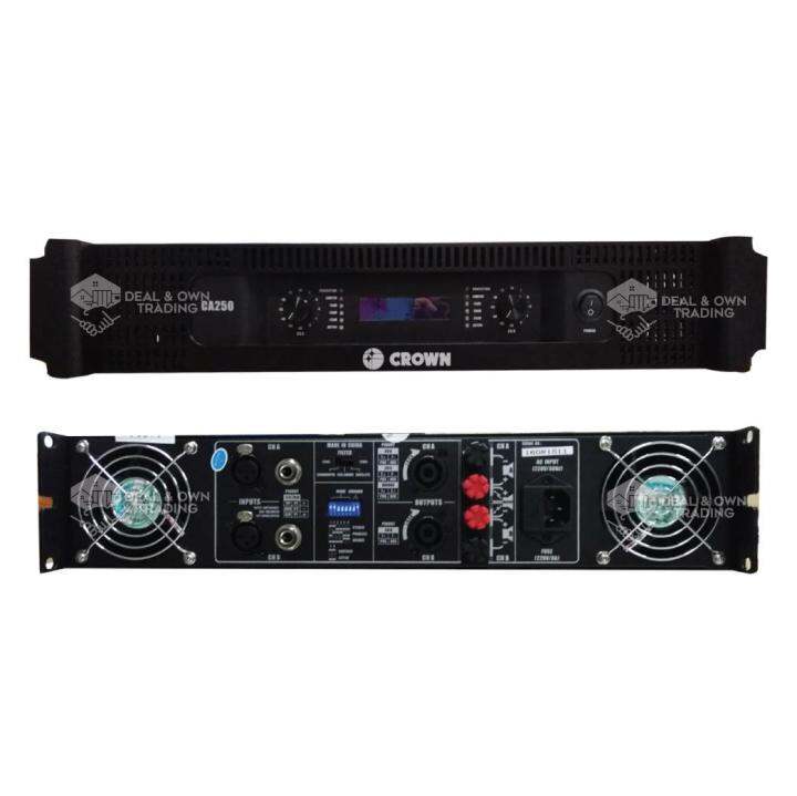 Crown CA-250 375W X 2 4 Ohms Digital Powered Amplifier | Lazada PH