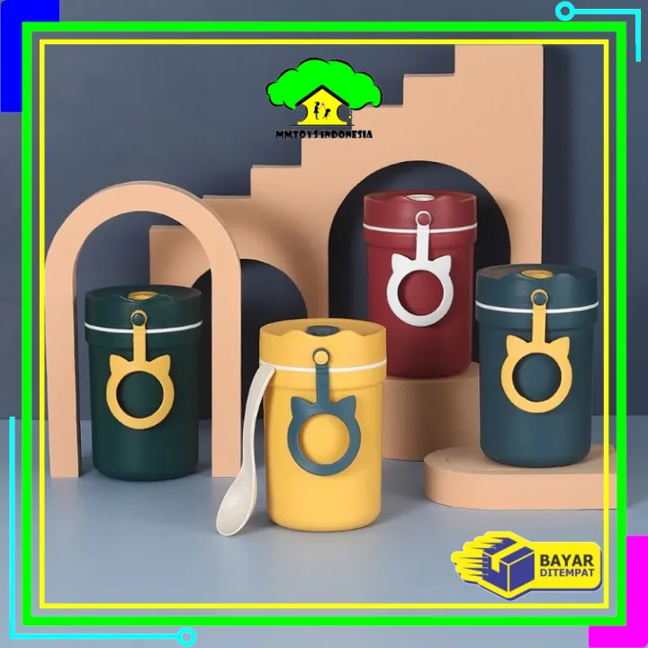 MI-C377 Breakfast Cup Portable Soup Cup Kontainer Bekal Makanan ...