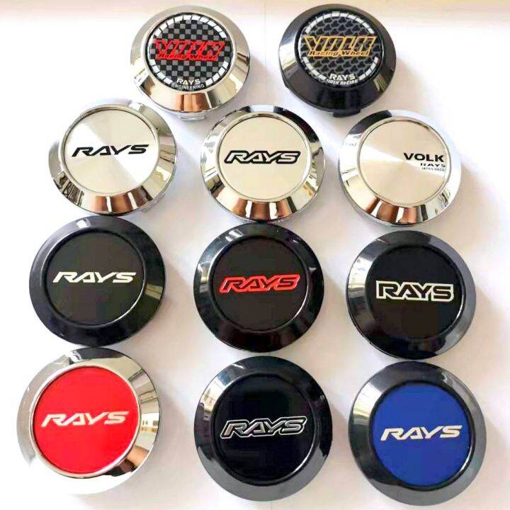 Style 4pc RAYS 65mm Car sport rim wheel cap VOLK RACING RAYS Volk ...