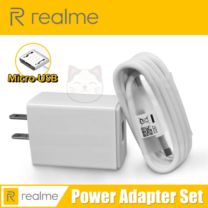 REALME Original Micro 5V/2A Travel Fast Charger Adapter + Micro USB ...